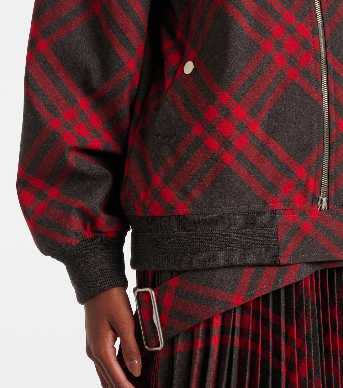 Burberry Check bomber jacket in multicoloured - Burberry | Mytheresa