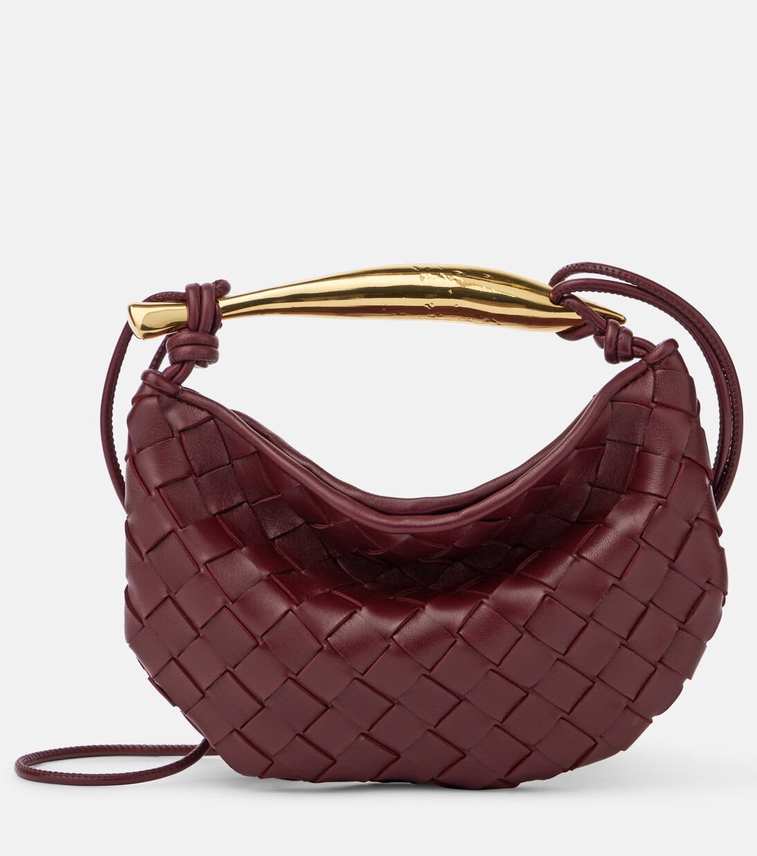 Andiamo Medium leather tote bag in red - Bottega Veneta | Mytheresa