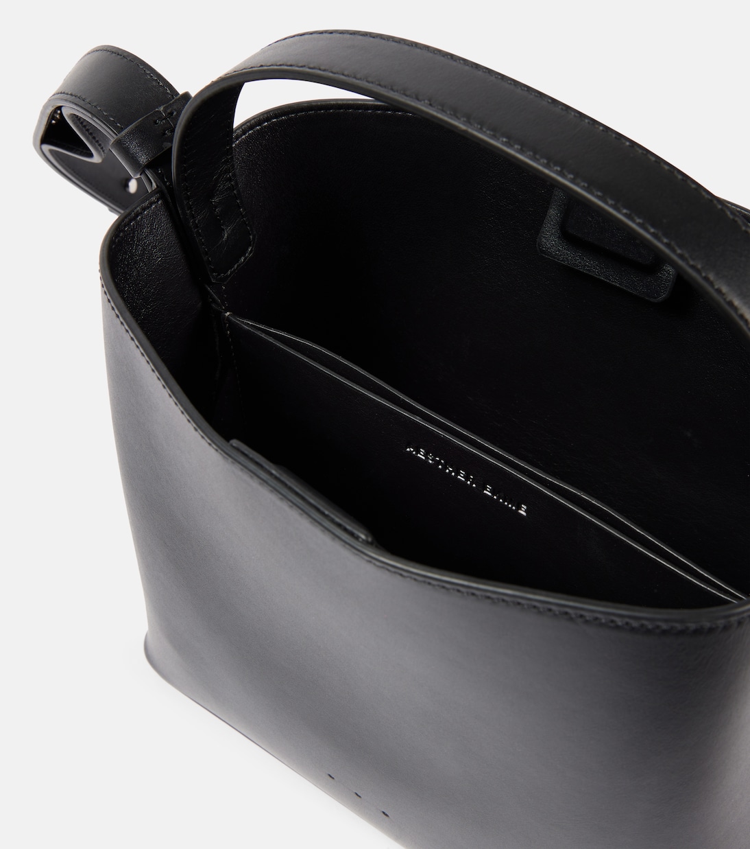 Sac Mini leather tote bag in black - Aesther Ekme | Mytheresa