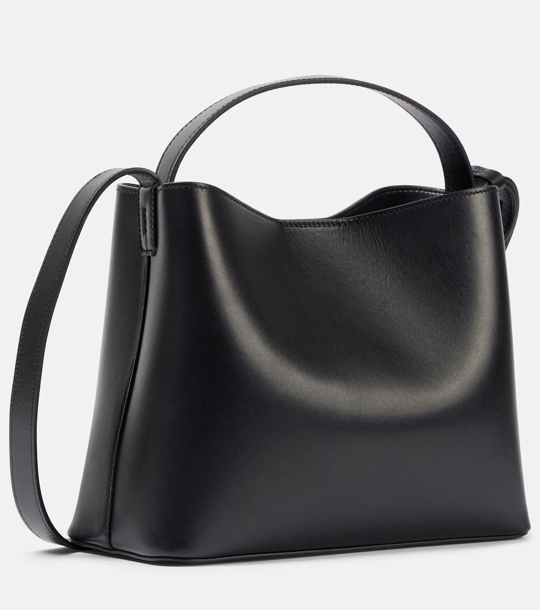 Sac Mini leather tote bag in black - Aesther Ekme | Mytheresa