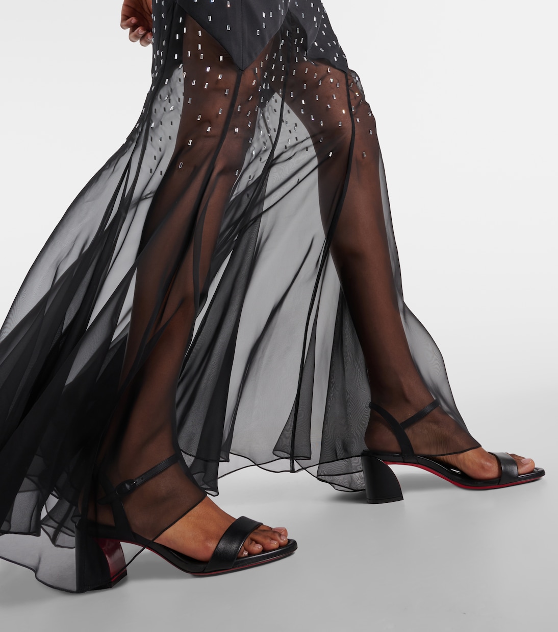 Miss Jane 55 leather sandals in black - Christian Louboutin | Mytheresa