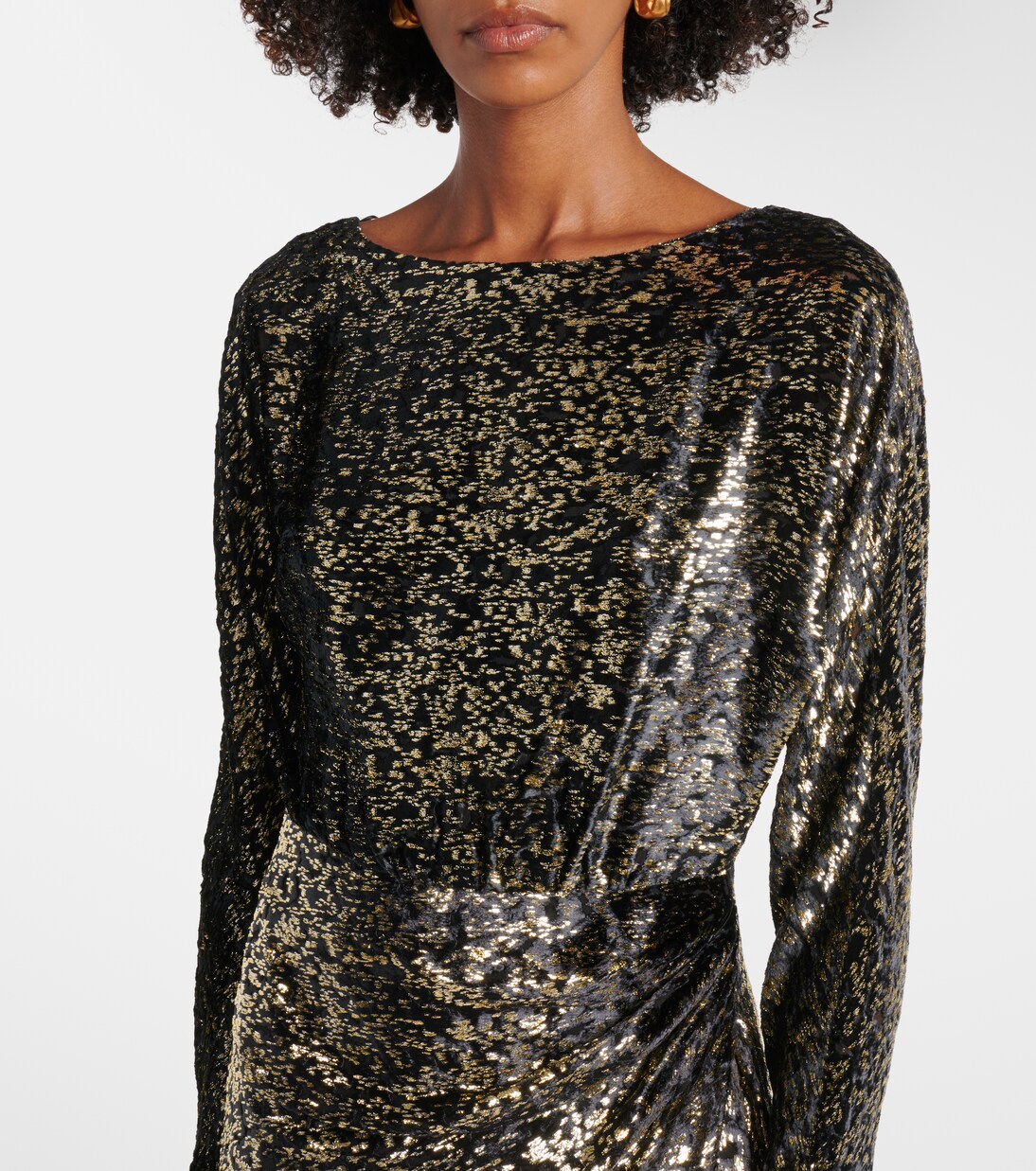 Robe longue Angelique en noir – Simkhai | Mytheresa