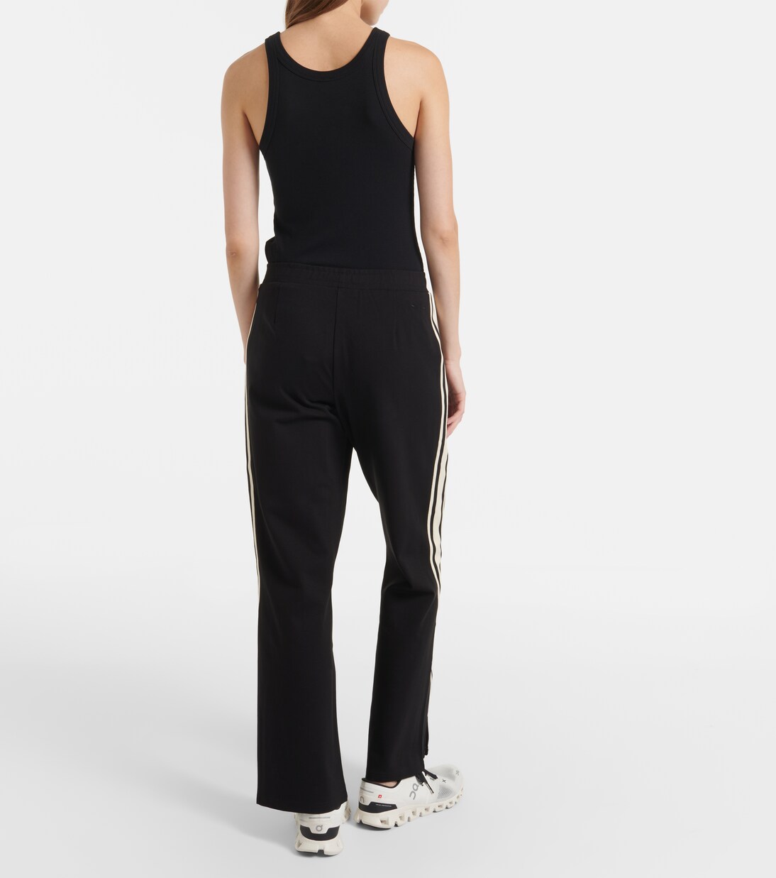 Petra striped flared track pants in black - The Upside | Mytheresa