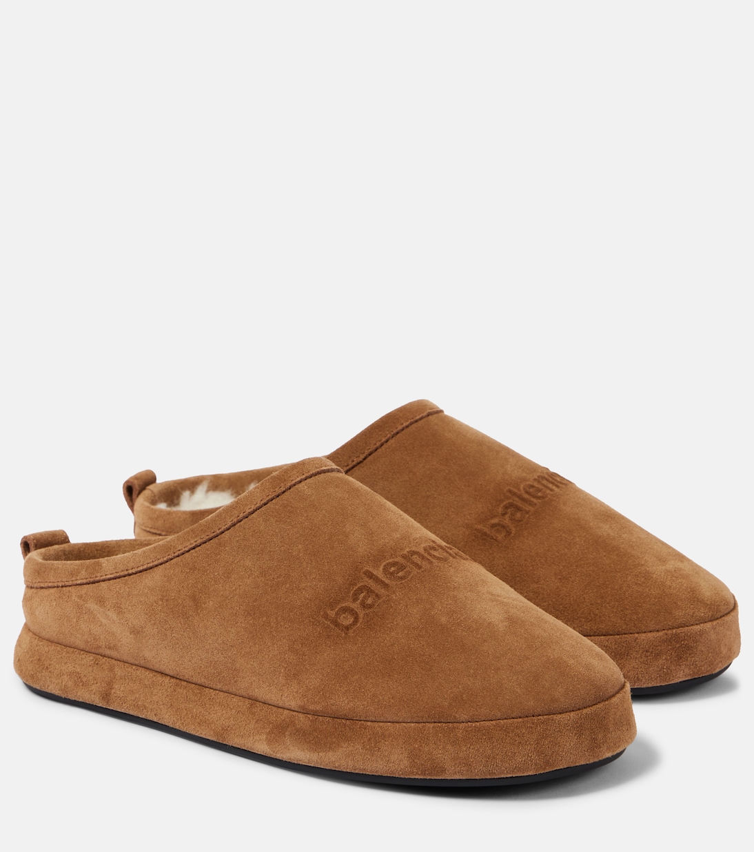Alaska suede slippers in brown - Balenciaga | Mytheresa