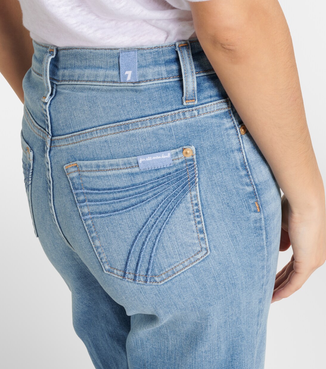 Modern Dojo high-rise flared jeans in blue - 7 For All Mankind | Mytheresa