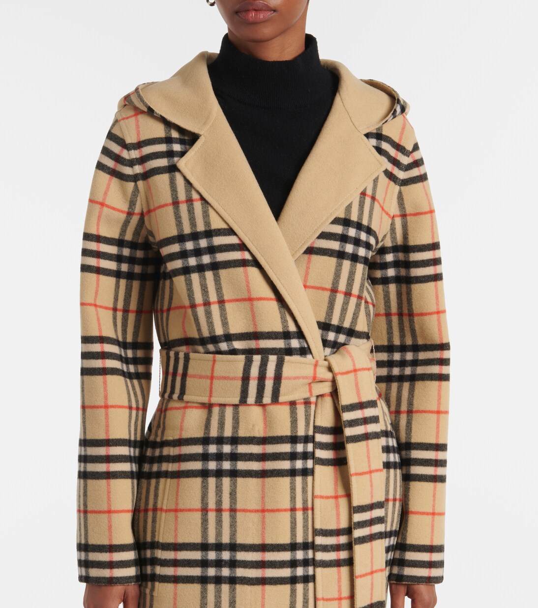 Burberry Check reversible wool coat in beige - Burberry | Mytheresa