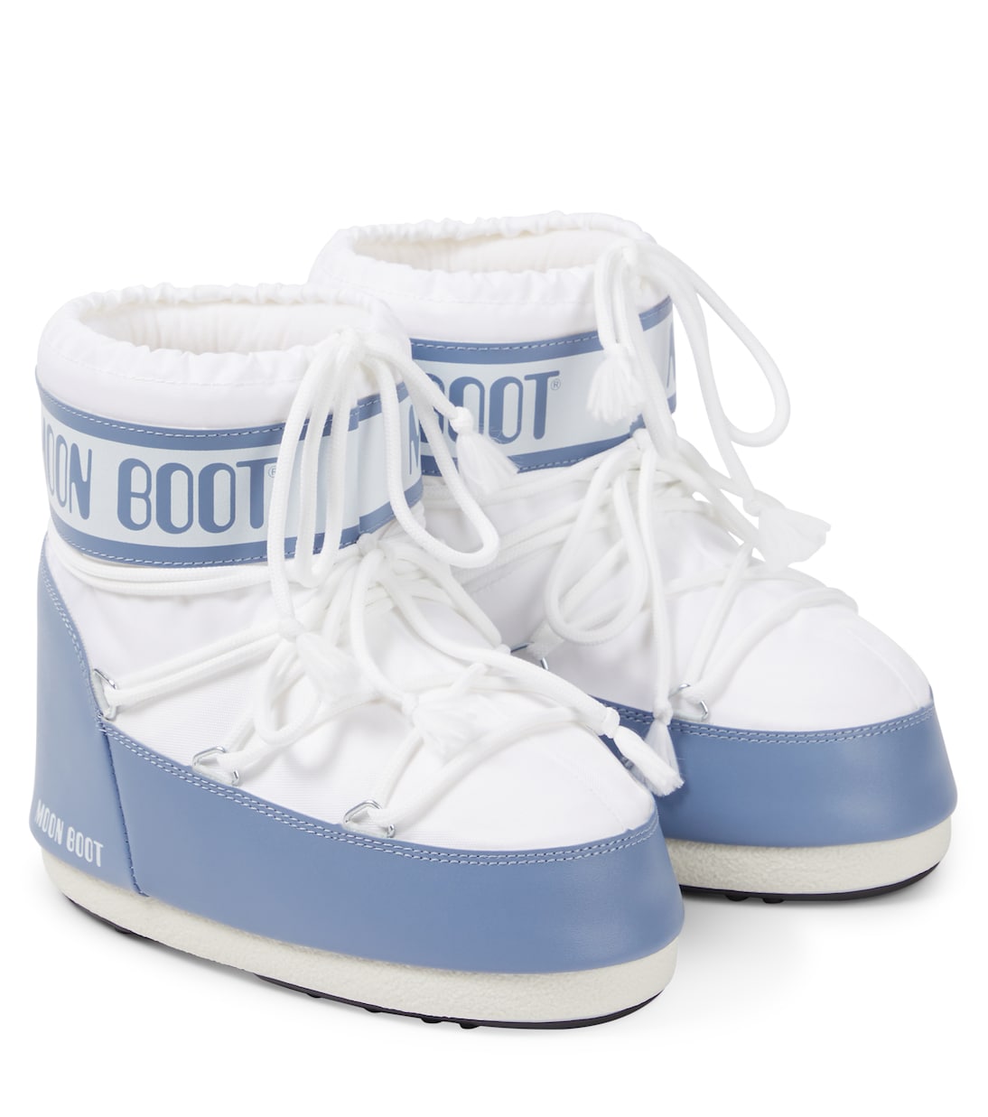 Icon Low snow boots in grey - Moon Boot Kids | Mytheresa