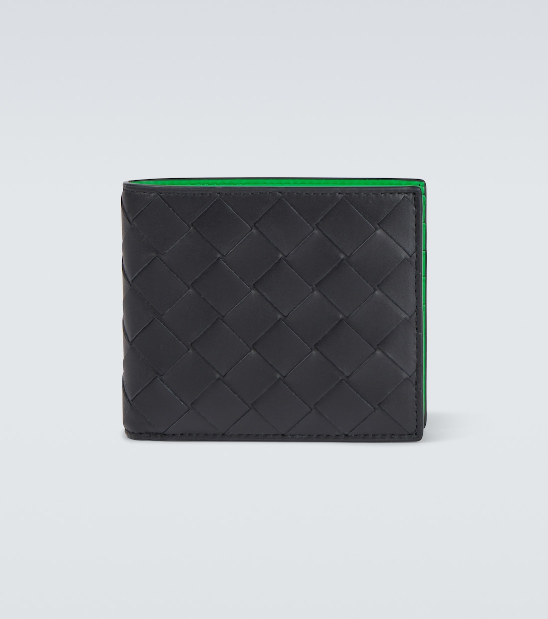 Intrecciato leather bifold wallet in black - Bottega Veneta | Mytheresa
