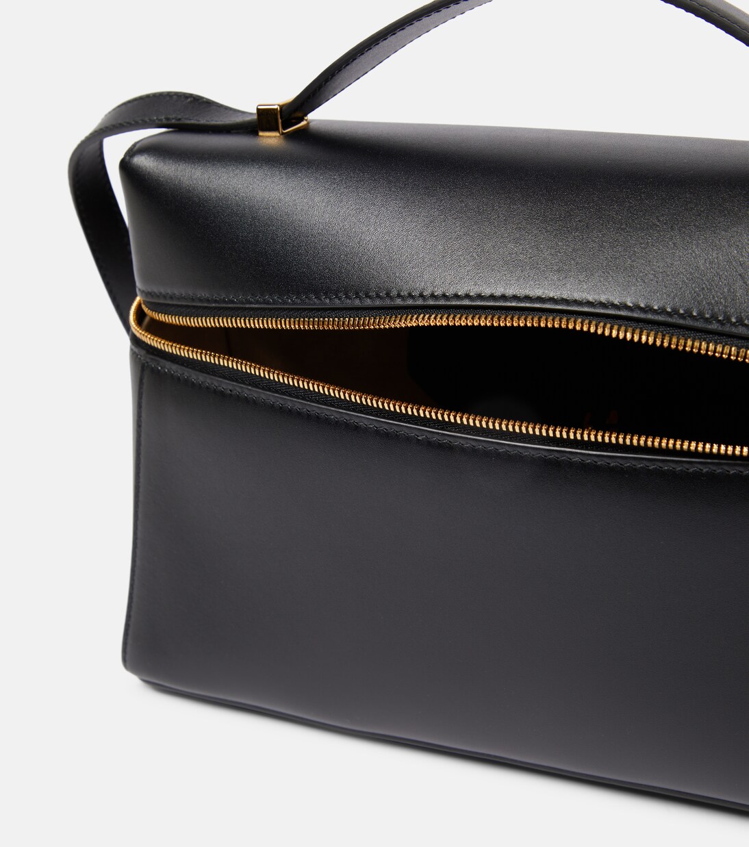 Extra L27 leather crossbody bag in black - Loro Piana | Mytheresa