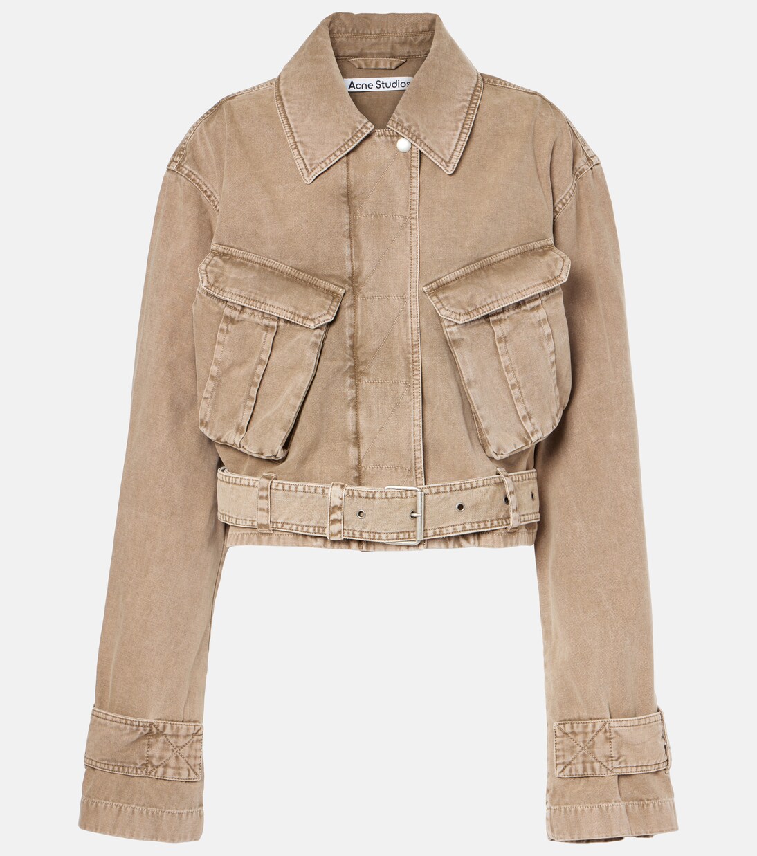 Denim cargo jacket in beige - Acne Studios | Mytheresa
