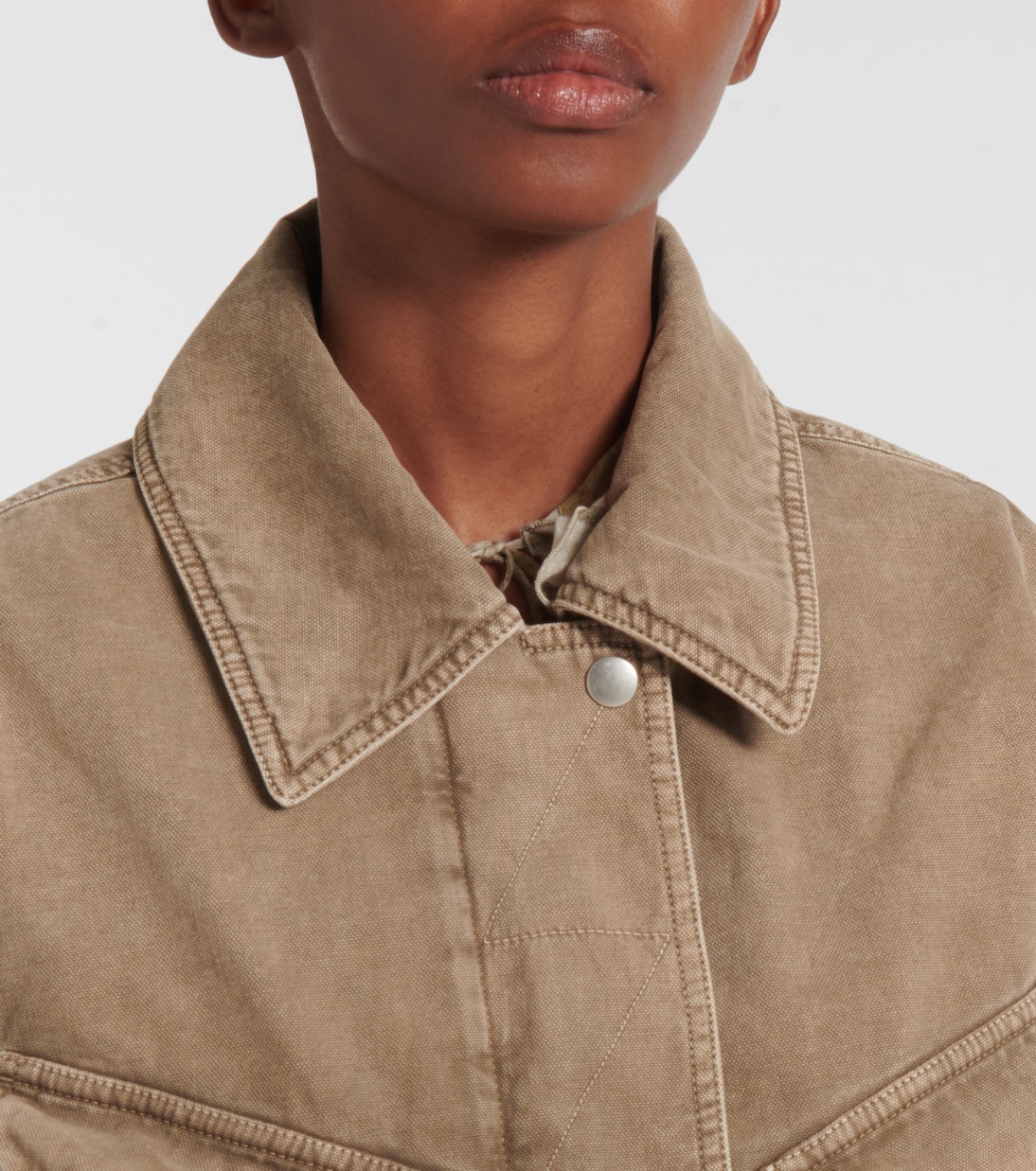 Denim cargo jacket in beige - Acne Studios | Mytheresa