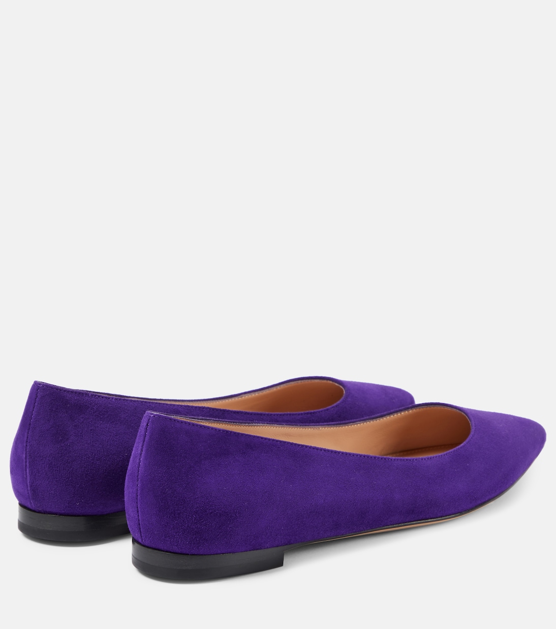 Gianvito suede ballet flats in purple - Gianvito Rossi | Mytheresa