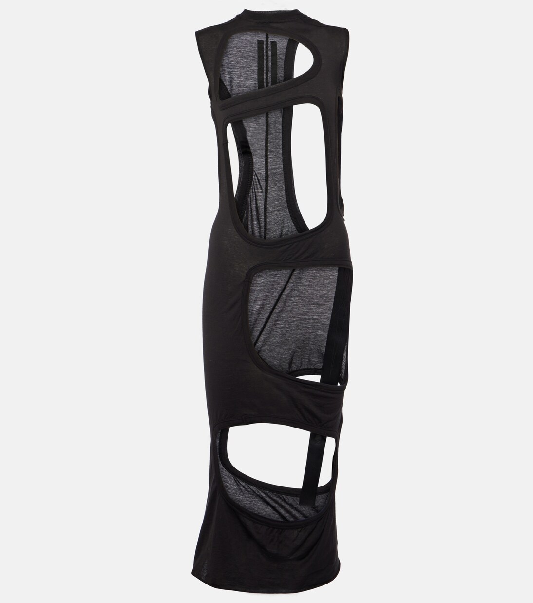 Robe midi DRKSHDW en coton en noir – Rick Owens | Mytheresa