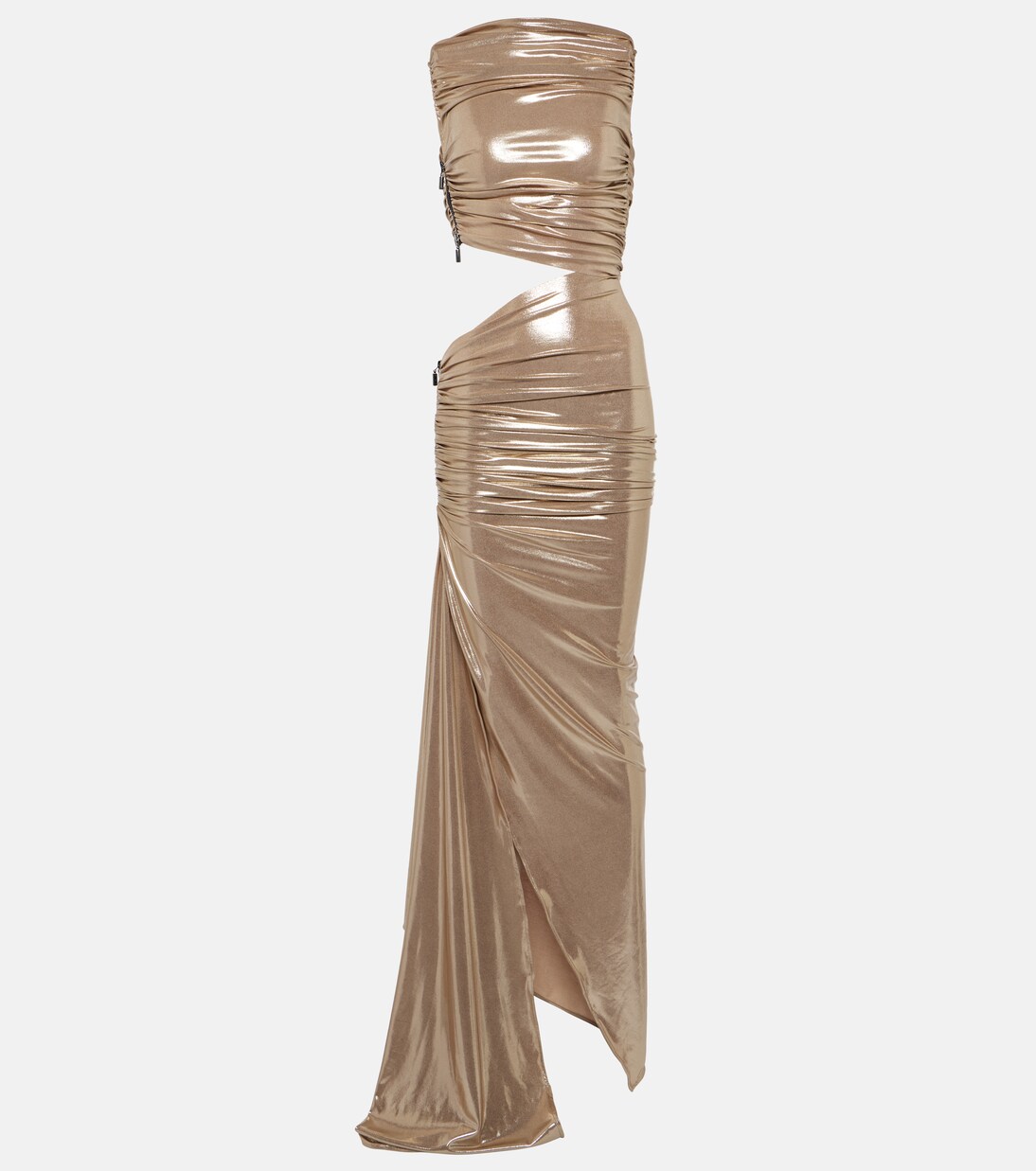 Extreme Drape ruched gown in gold - Maticevski | Mytheresa