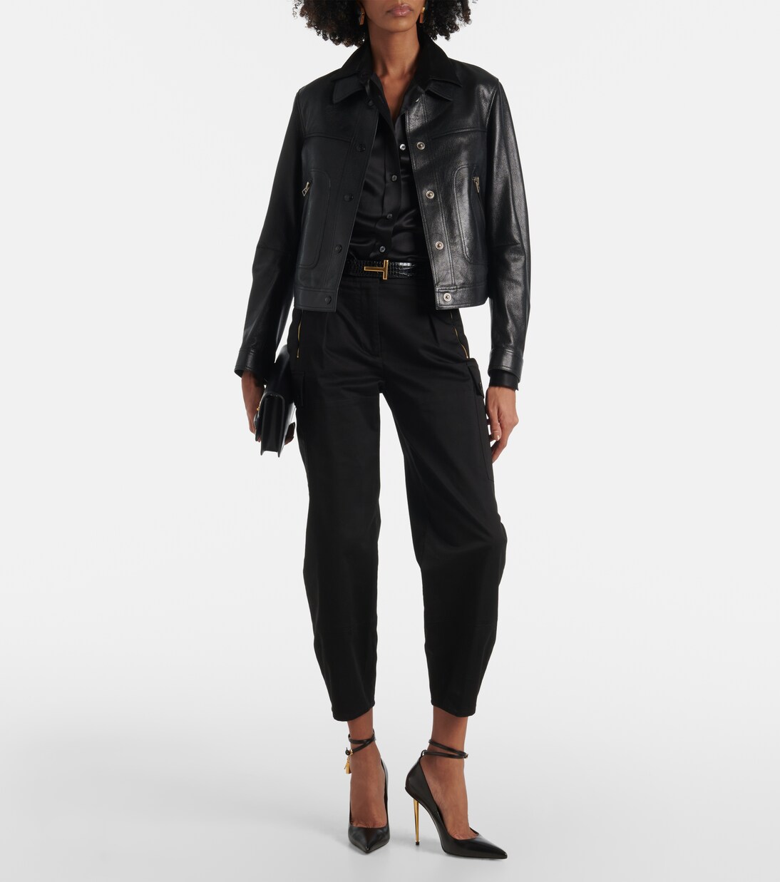 Cotton twill cargo pants in black - Tom Ford | Mytheresa