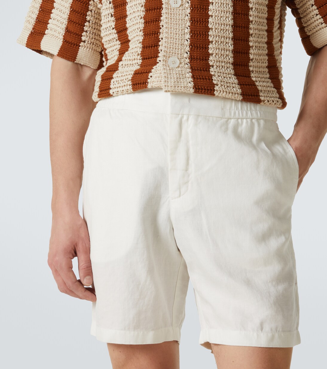 Cornell linen shorts in beige - Orlebar Brown | Mytheresa