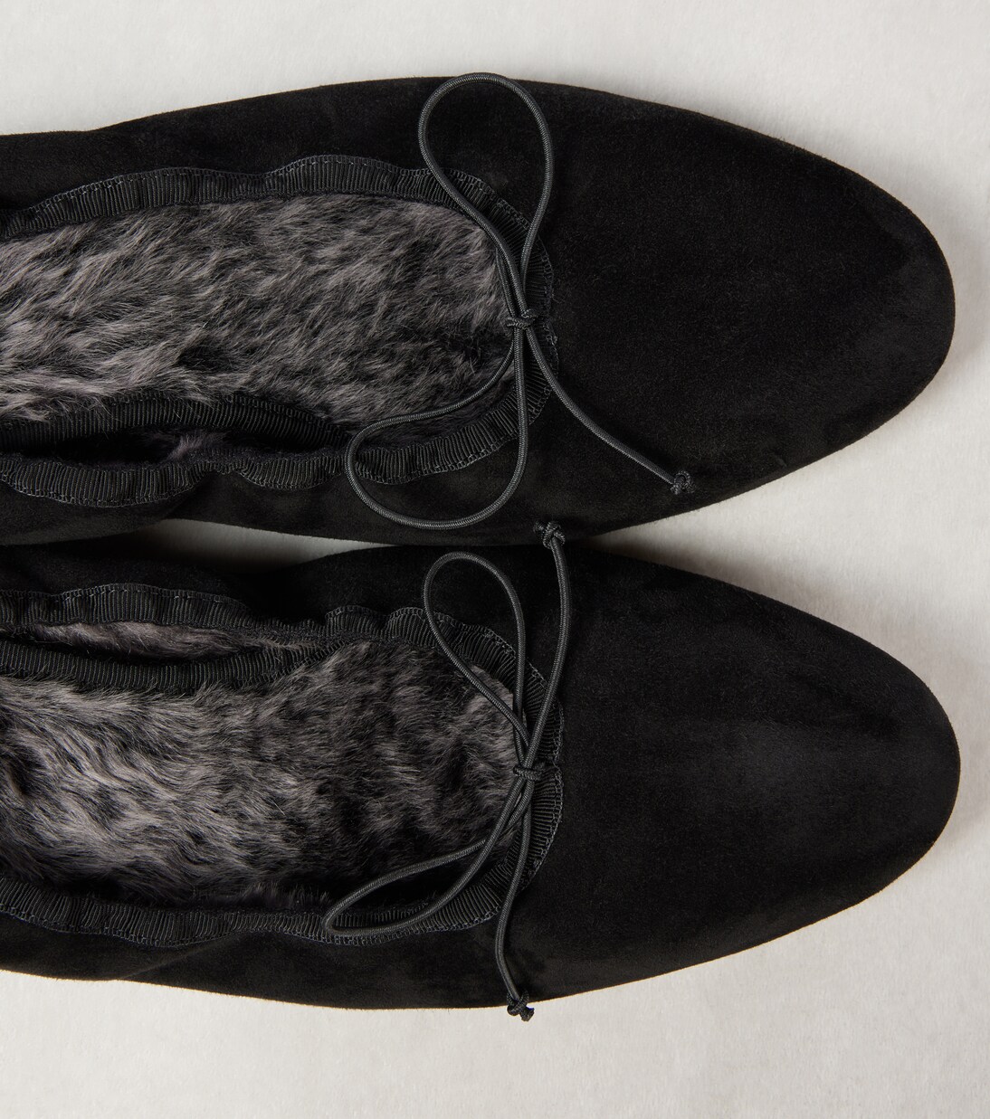 Awar suede ballet flats in black - The Row | Mytheresa