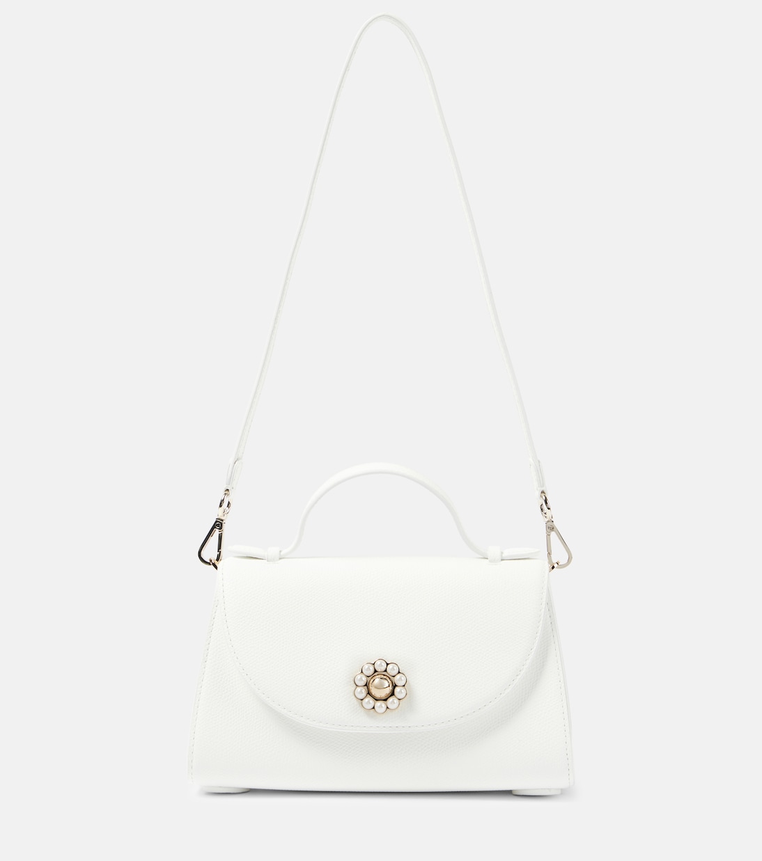 Valentine leather shoulder bag in white - Simone Rocha | Mytheresa