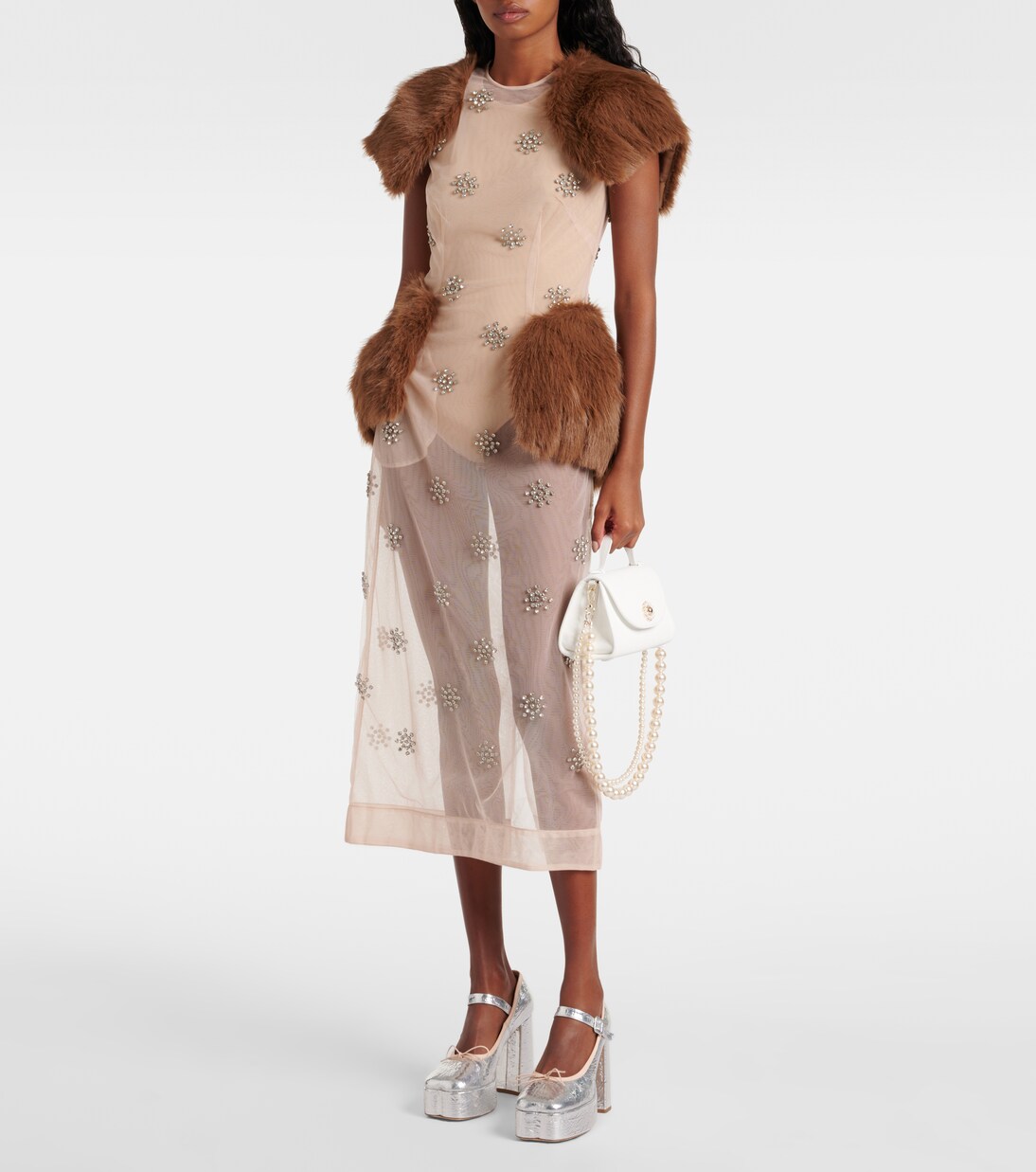 Valentine leather shoulder bag in white - Simone Rocha | Mytheresa