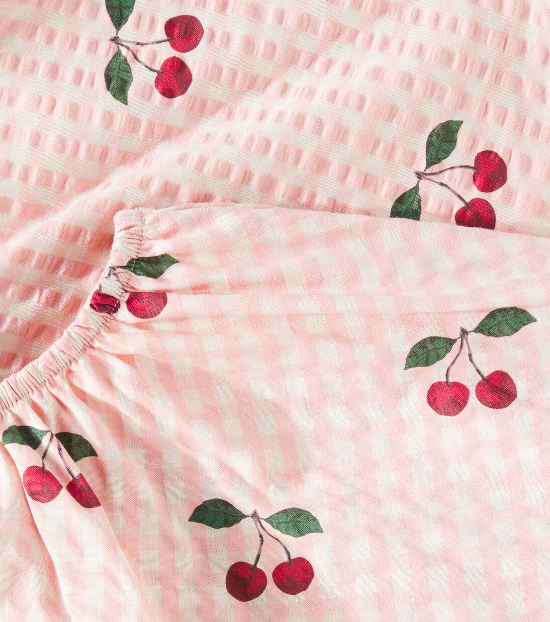 Kim gingham cotton seersucker skirt in pink - Konges Slojd | Mytheresa
