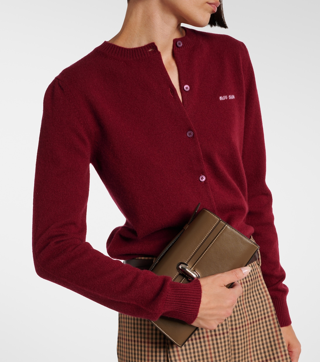 Symmetry Pochette leather tote bag in brown - Savette | Mytheresa