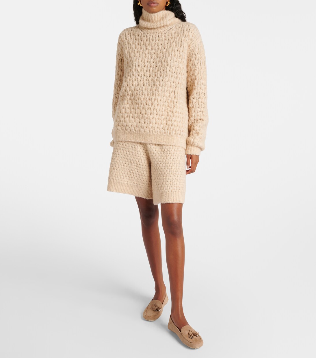 Dot Sole suede moccasins in beige - Loro Piana | Mytheresa