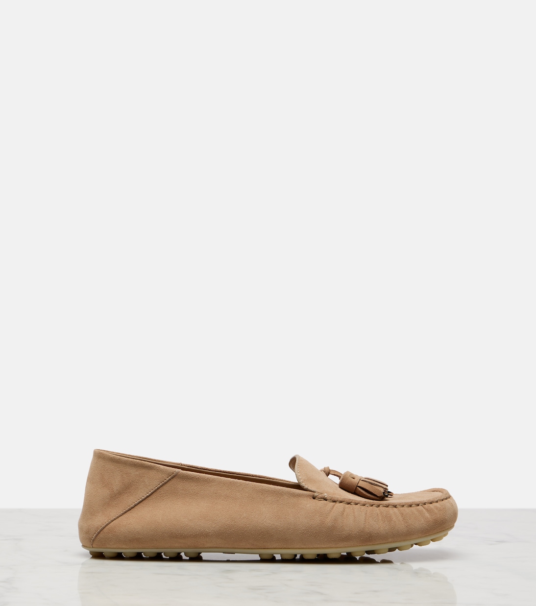 Dot Sole suede moccasins in beige - Loro Piana | Mytheresa
