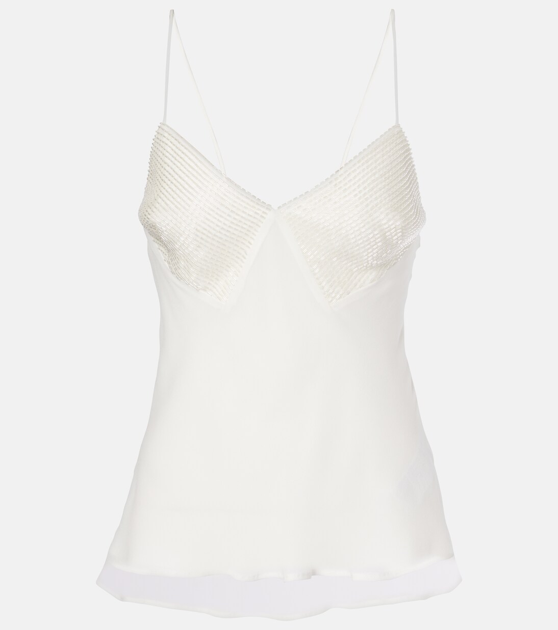 Bridal Opache silk georgette camisole in white - Max Mara | Mytheresa