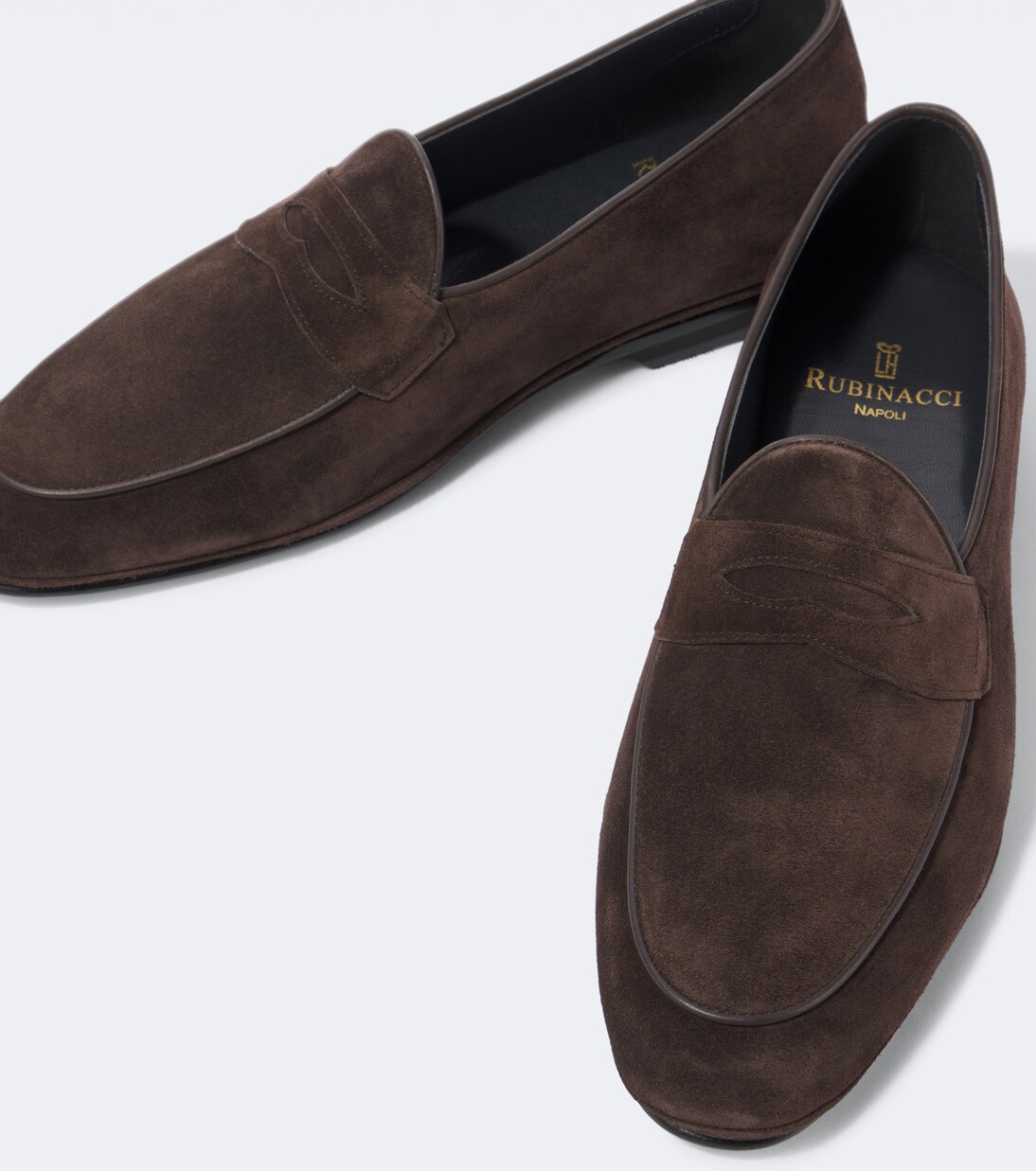 Suede loafers in brown - Rubinacci | Mytheresa