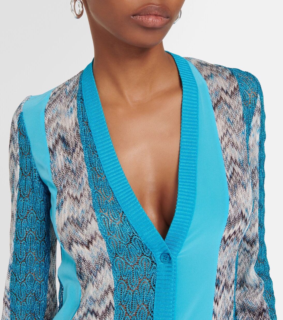 Patchwork cardigan in blue - Missoni | Mytheresa