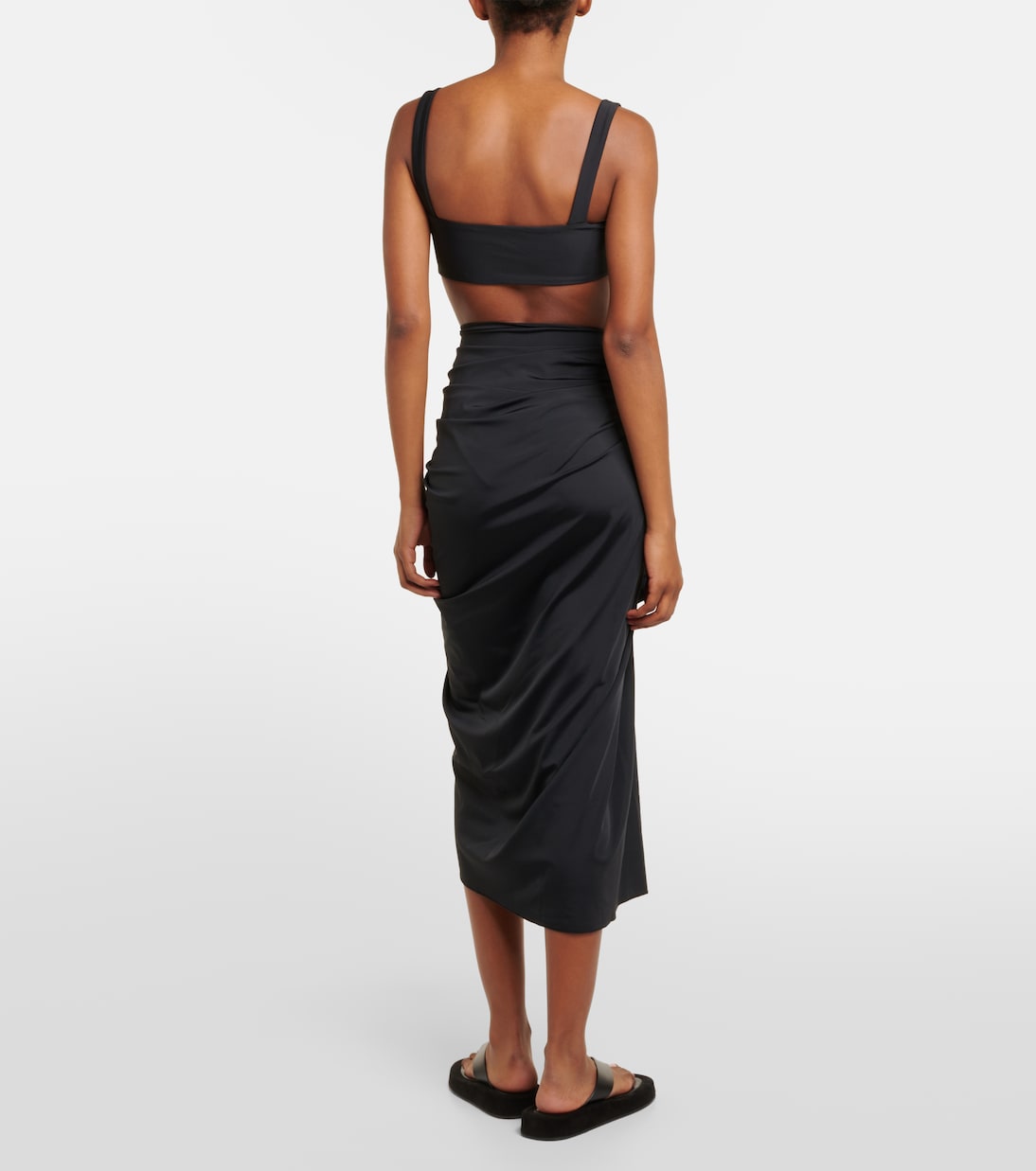 Pareo de playa Nyla Long en negro - Jade Swim | Mytheresa