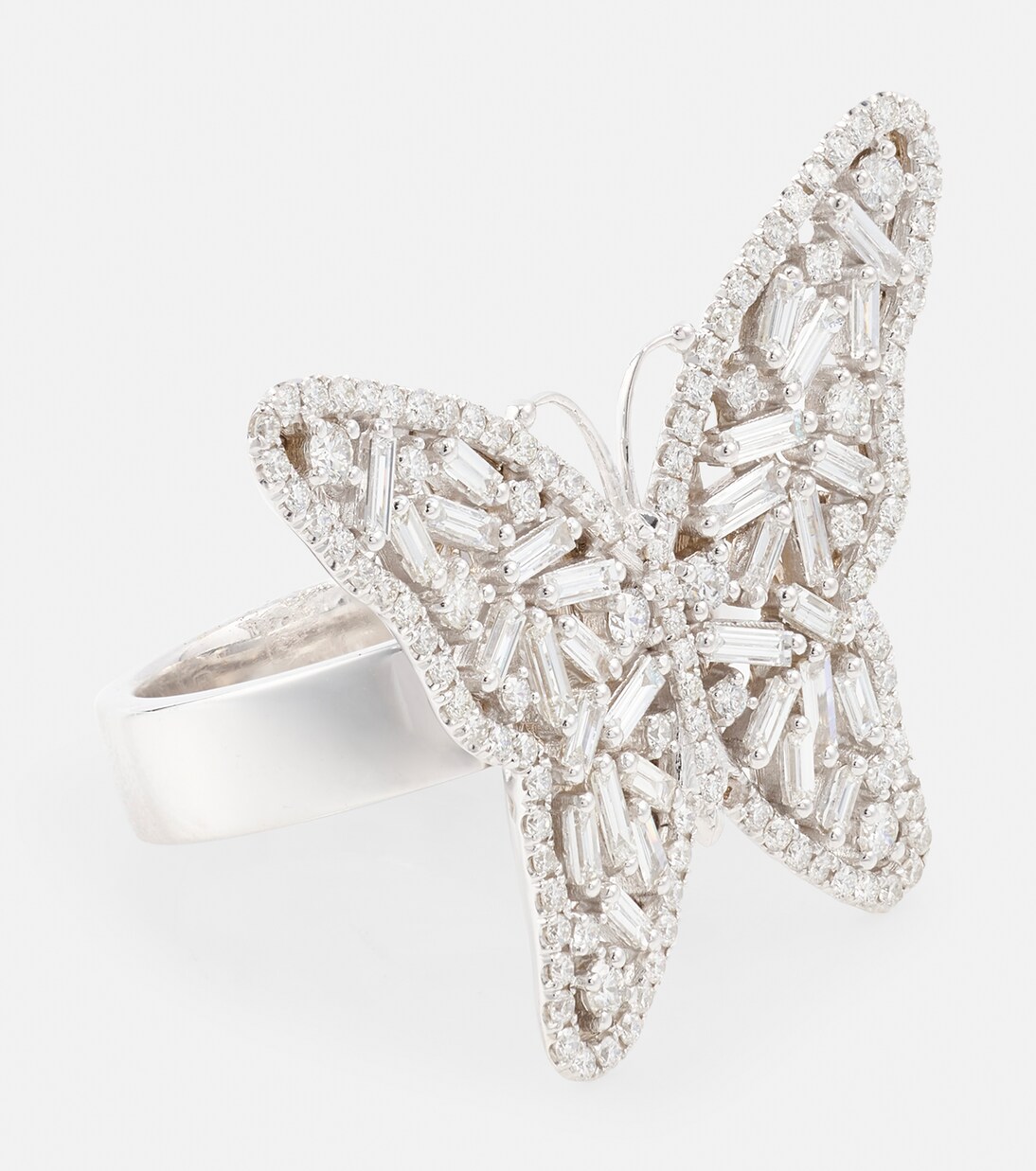Ring Fireworks Butterfly aus 18kt Weißgold mit Diamanten in Silber ...