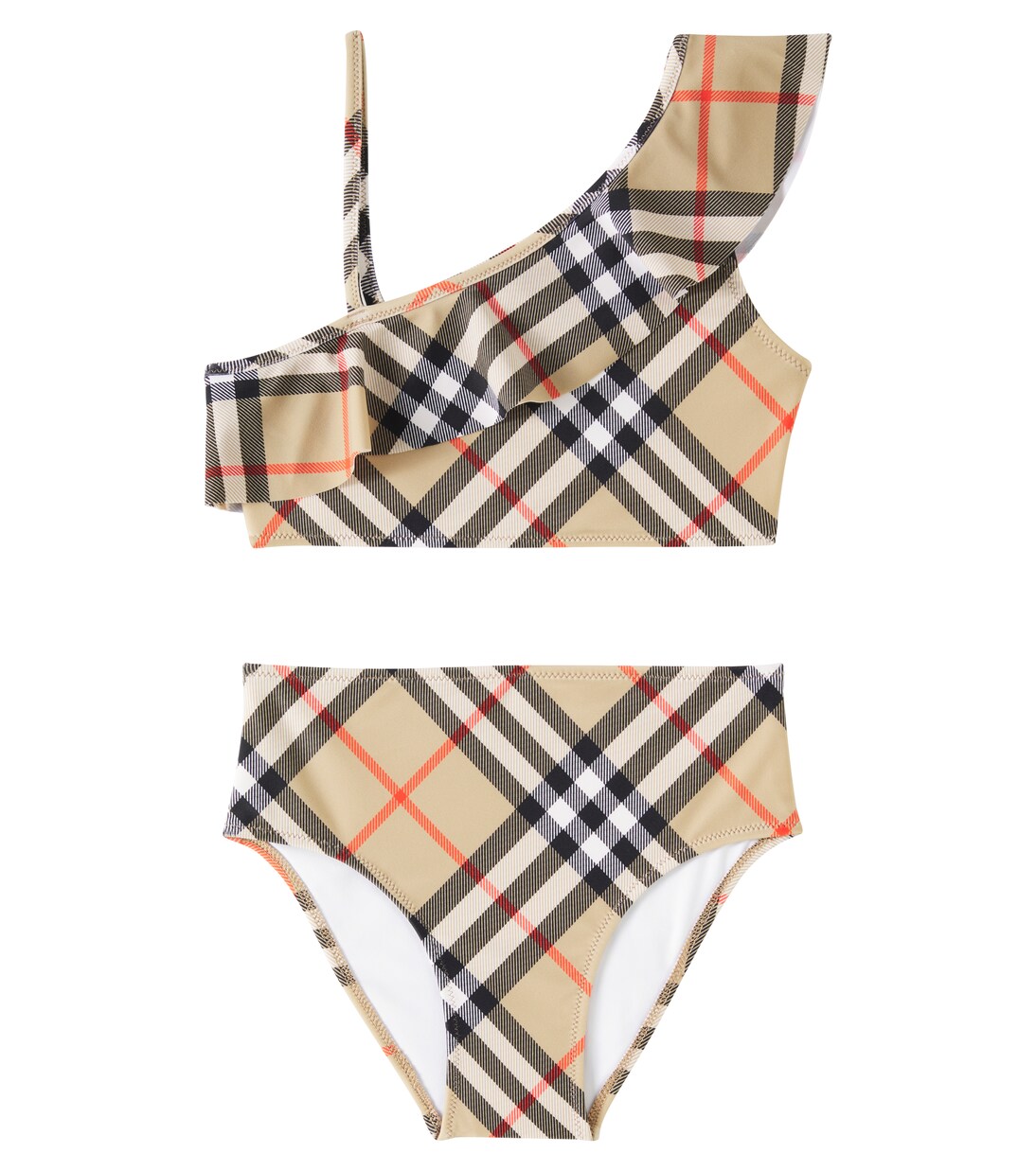 Bikini Burberry Check in Beige - Burberry Kids | Mytheresa