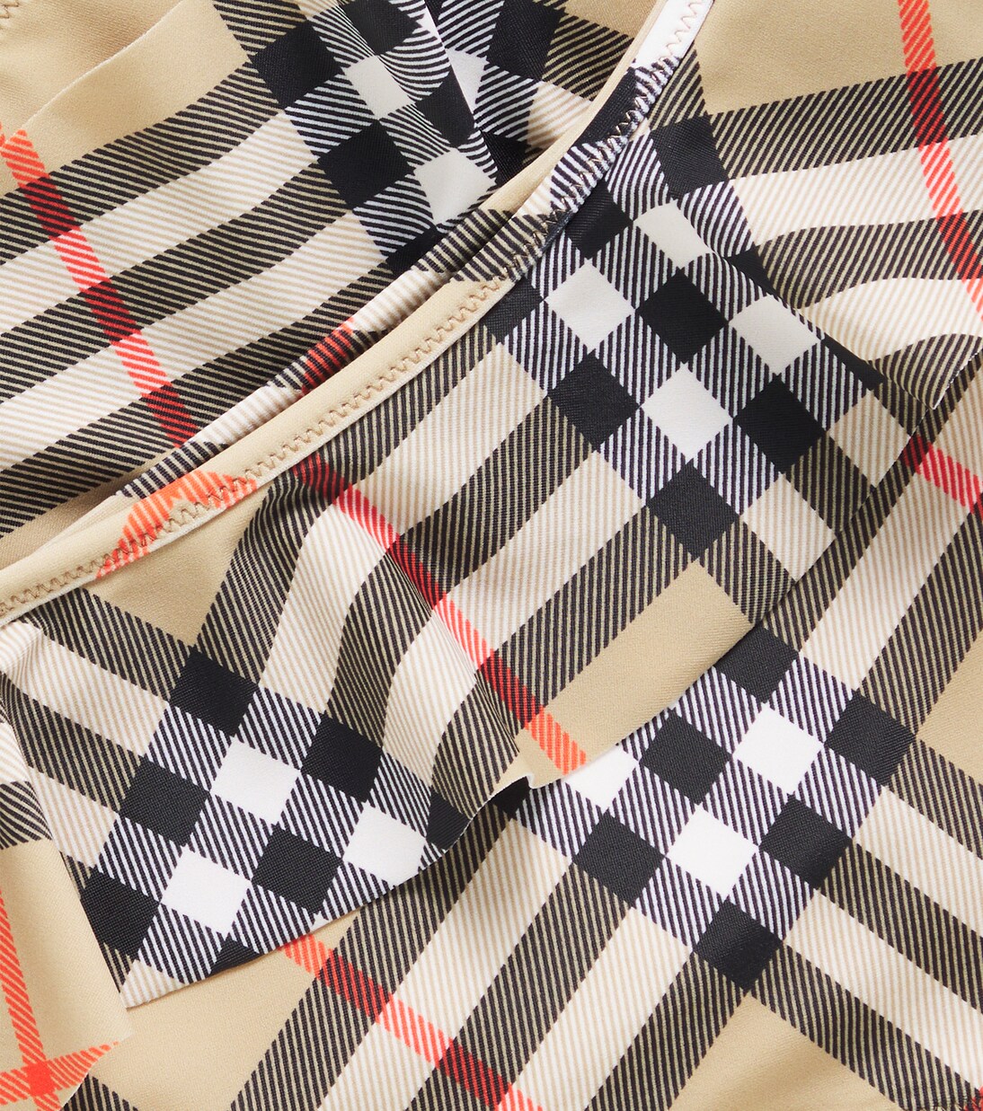 베이지 Burberry Check 러플 비키니 - Burberry Kids | Mytheresa