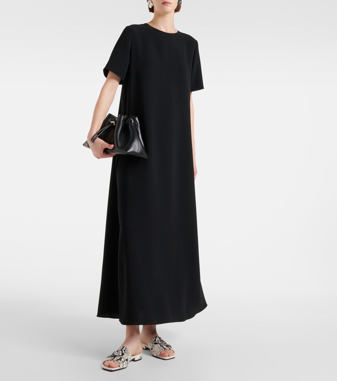 Nako snake-effect leather slides in grey - Jimmy Choo | Mytheresa