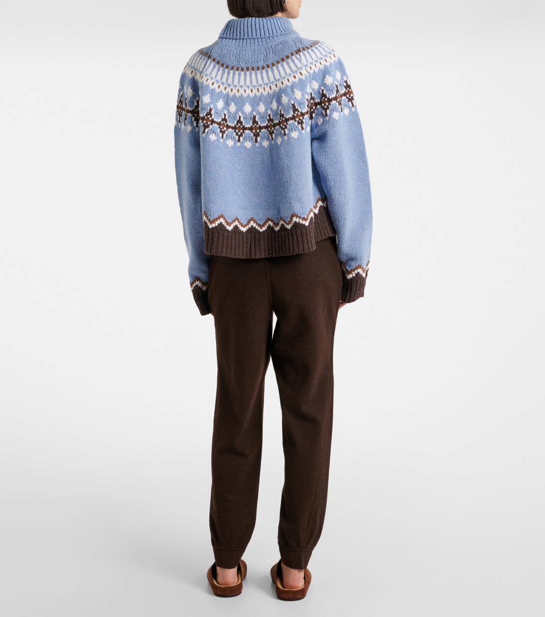 Sweet Winter wool turtleneck sweater in blue - Alanui | Mytheresa