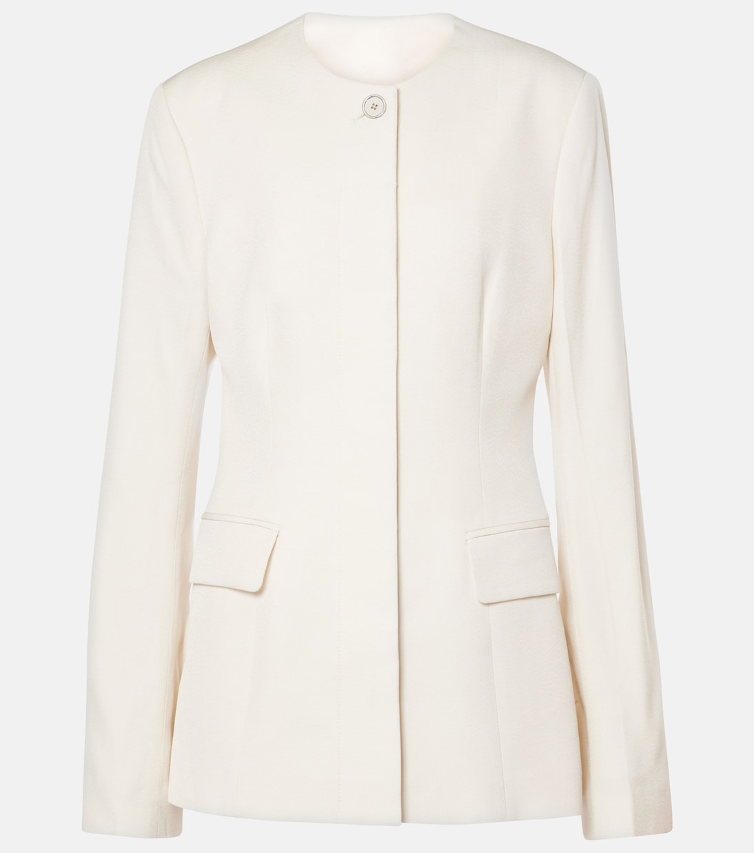 Cinched jacket in white - Toteme | Mytheresa