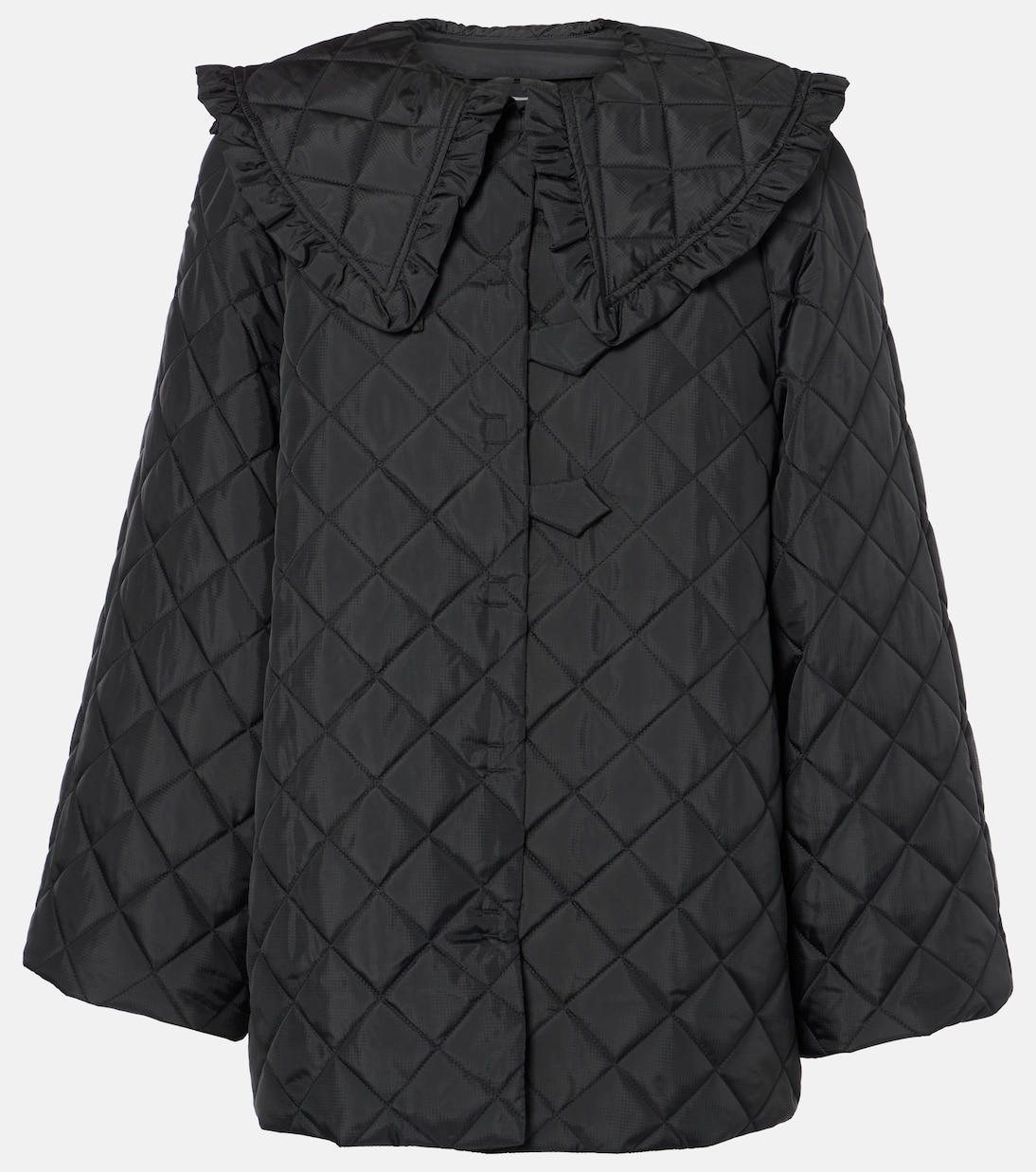 Quilted ripstop jacket in black - Ganni | Mytheresa