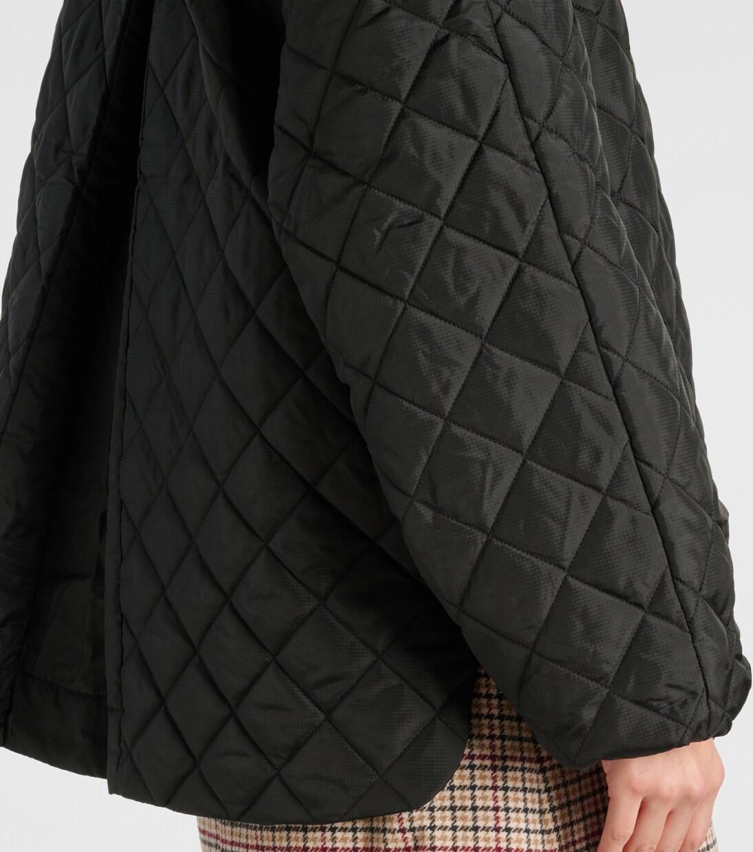 Quilted ripstop jacket in black - Ganni | Mytheresa