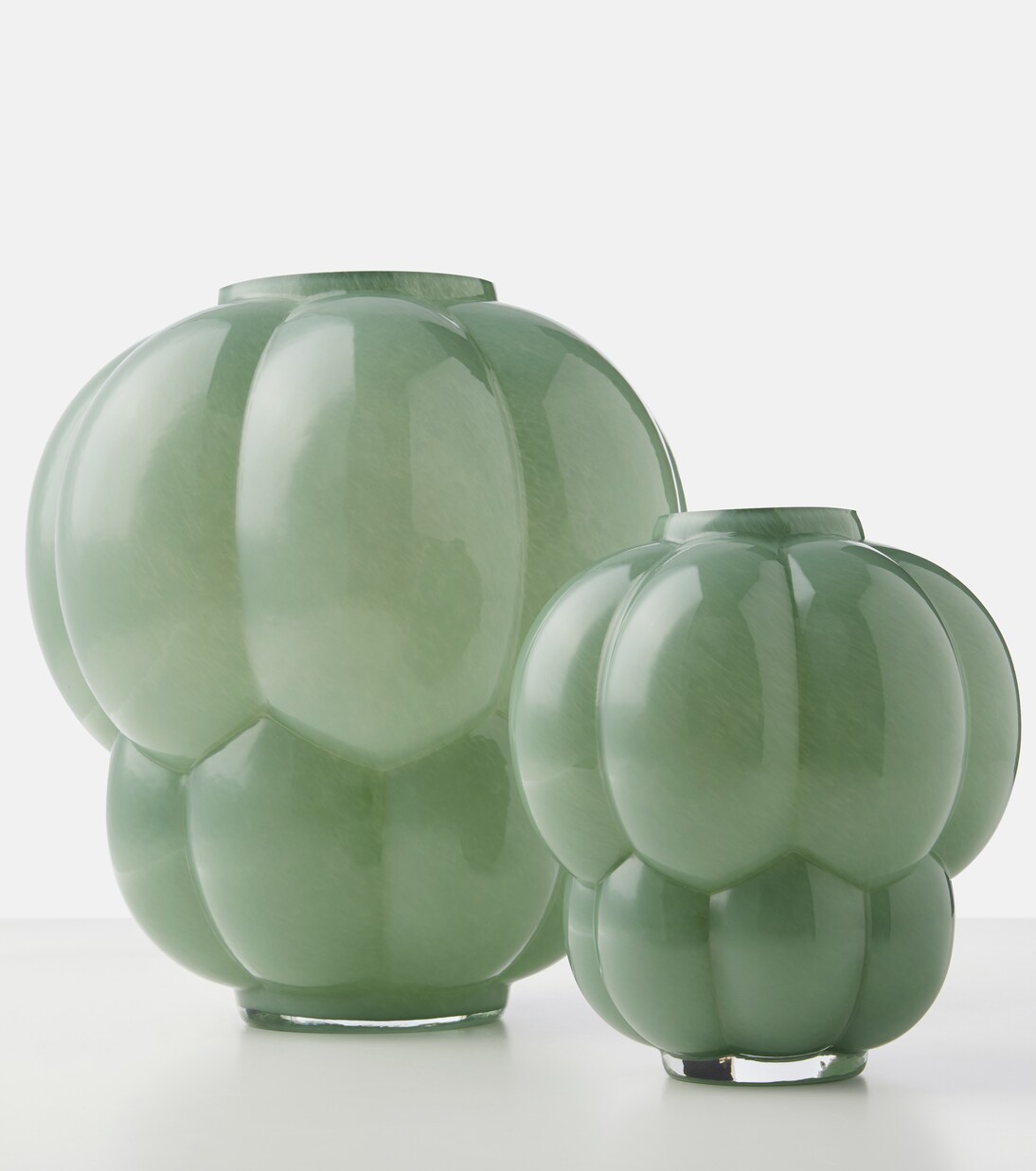 Uva Large glass vase in green - AYTM | Mytheresa