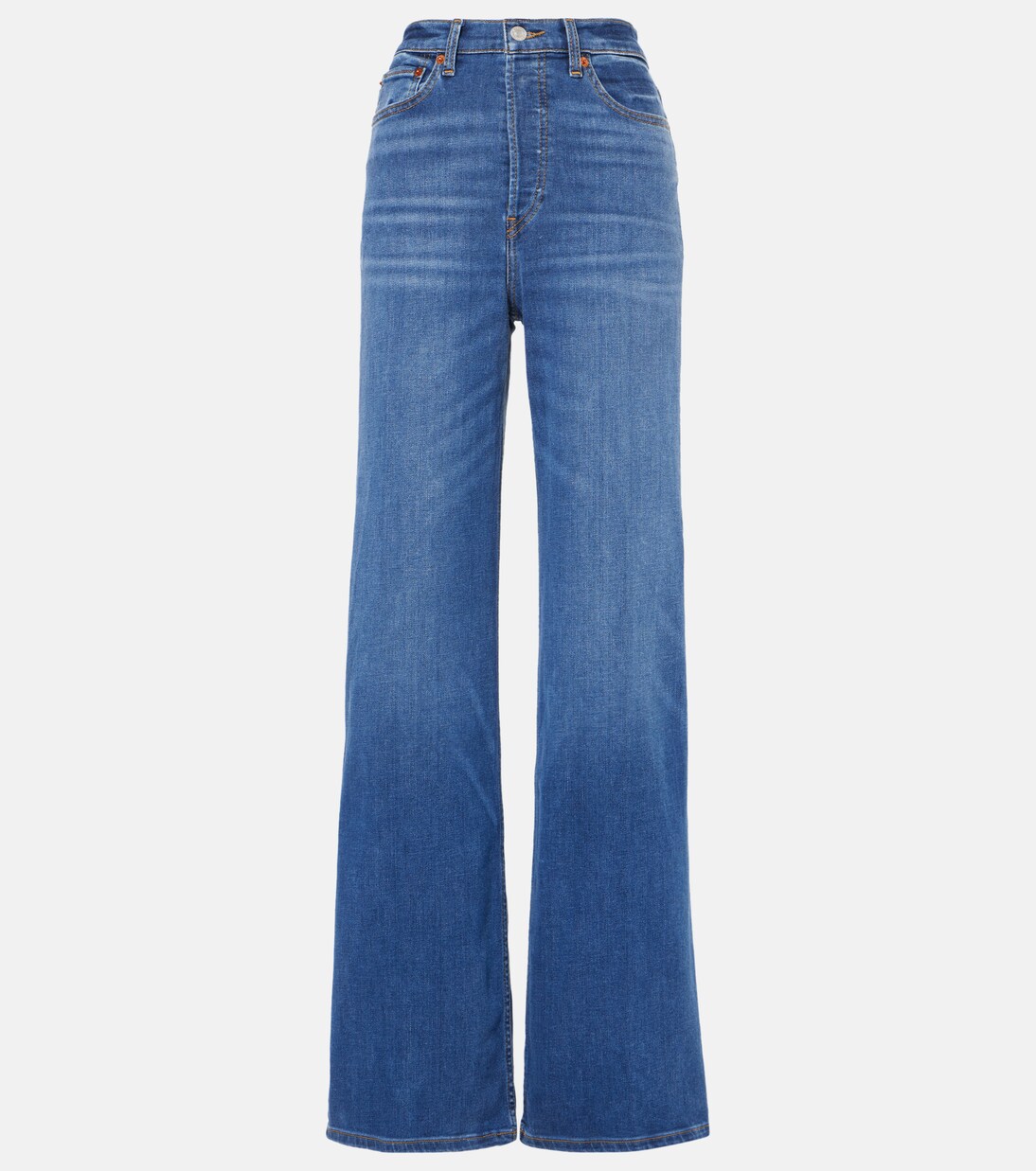 '70s high-rise wide-leg jeans in blue - Re Done | Mytheresa