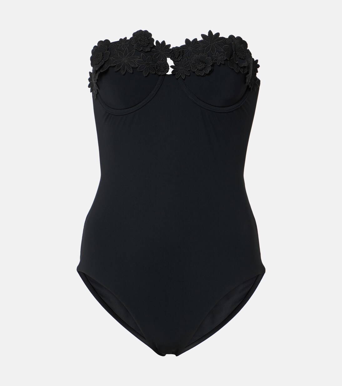 Everley embroidered floral swimsuit in black - Zimmermann | Mytheresa