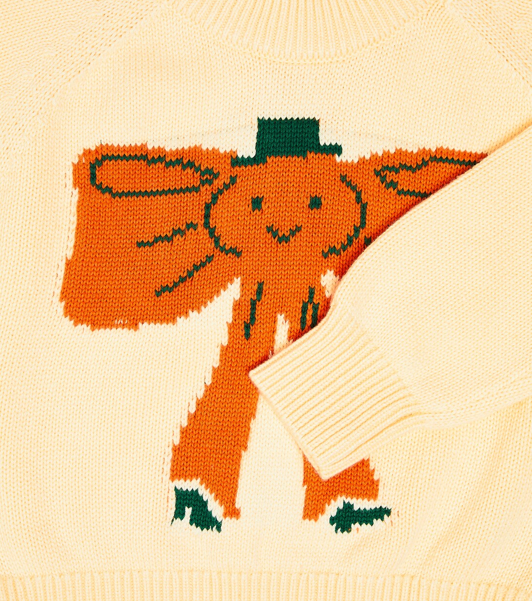 베이지 Bow 니트 코튼 블렌드 스웨터 - Tinycottons | Mytheresa