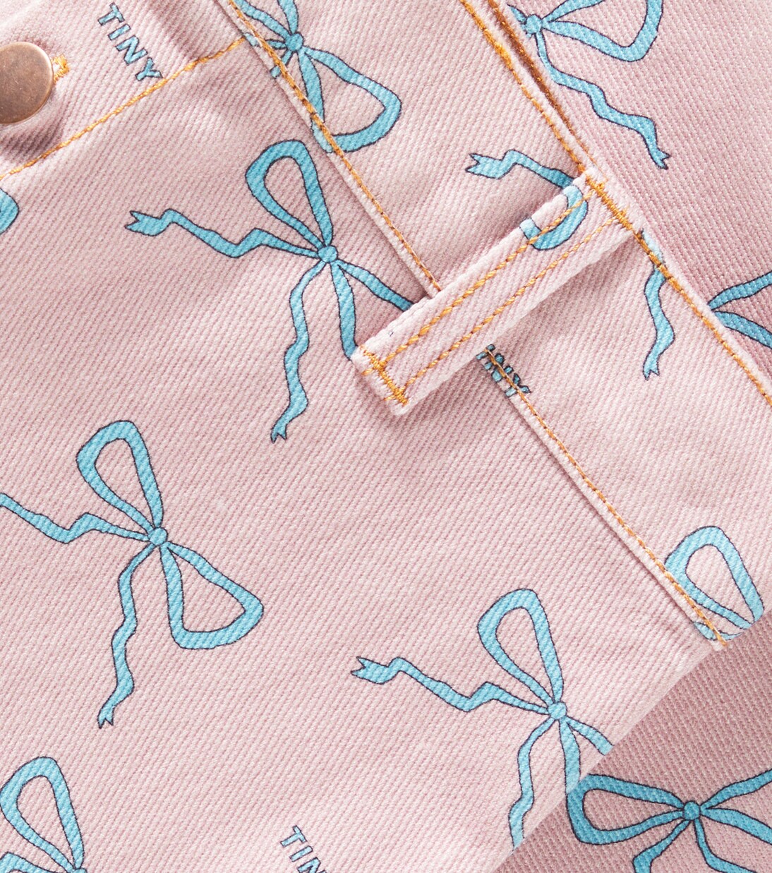 그레이 Bow 코튼 스커트 - Tinycottons | Mytheresa