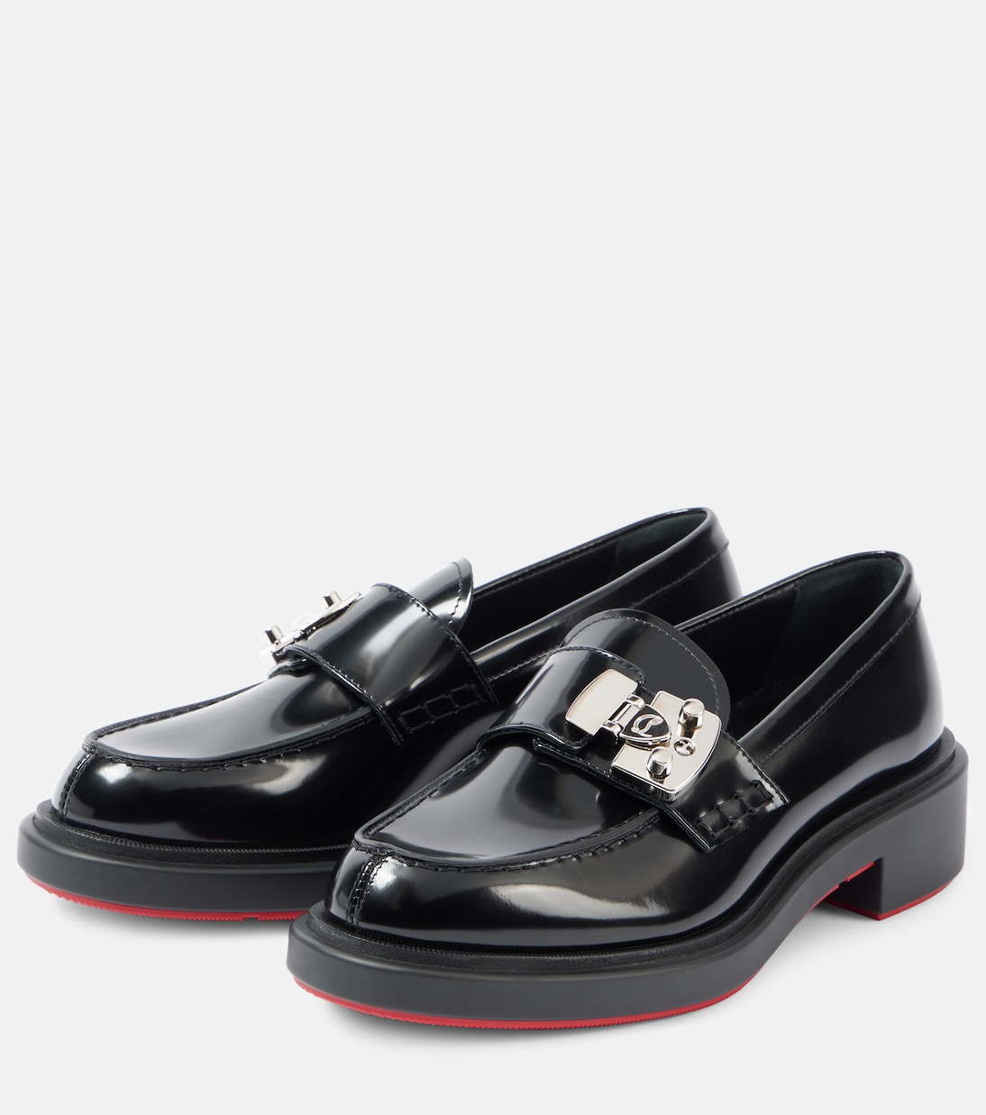 Urban Moc Lock leather loafers in black - Christian Louboutin | Mytheresa