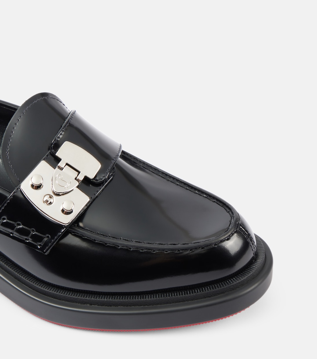 Urban Moc Lock leather loafers in black - Christian Louboutin | Mytheresa