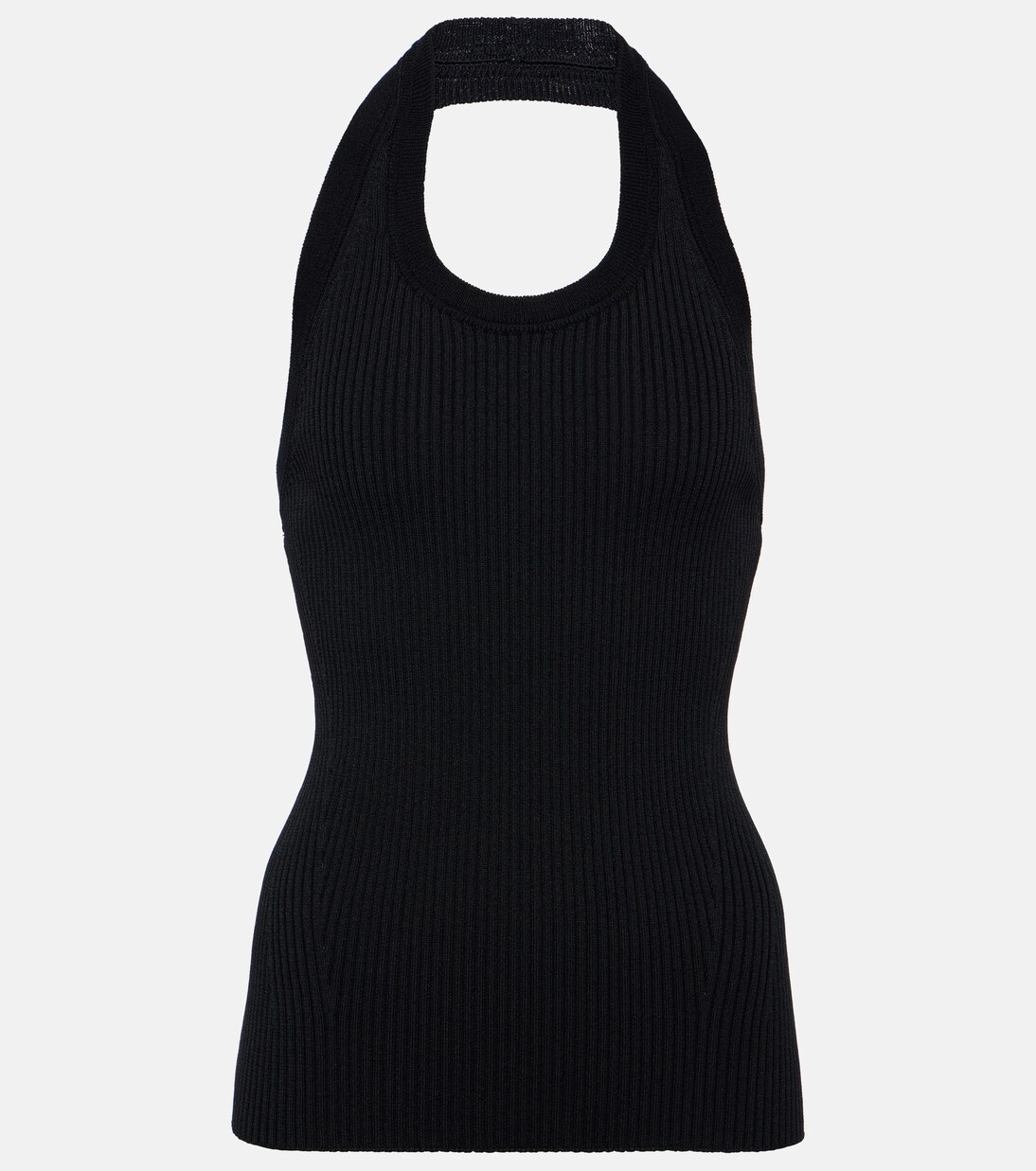 Gloria Ribbed Knit Tank Top In Black Proenza Schouler Mytheresa