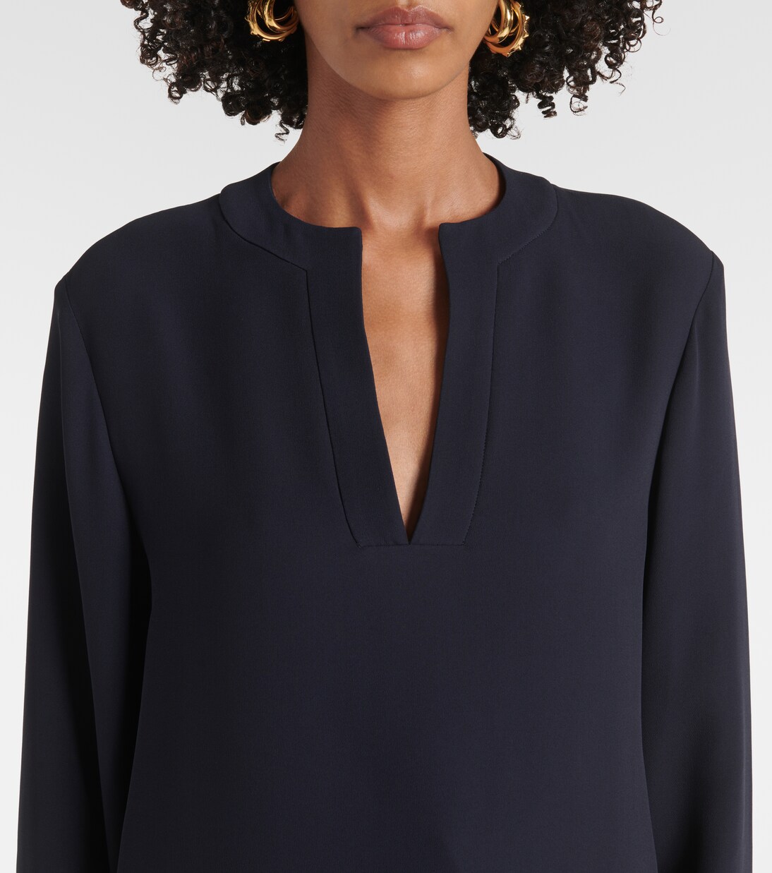VGold Cady Couture top in blue - Valentino | Mytheresa
