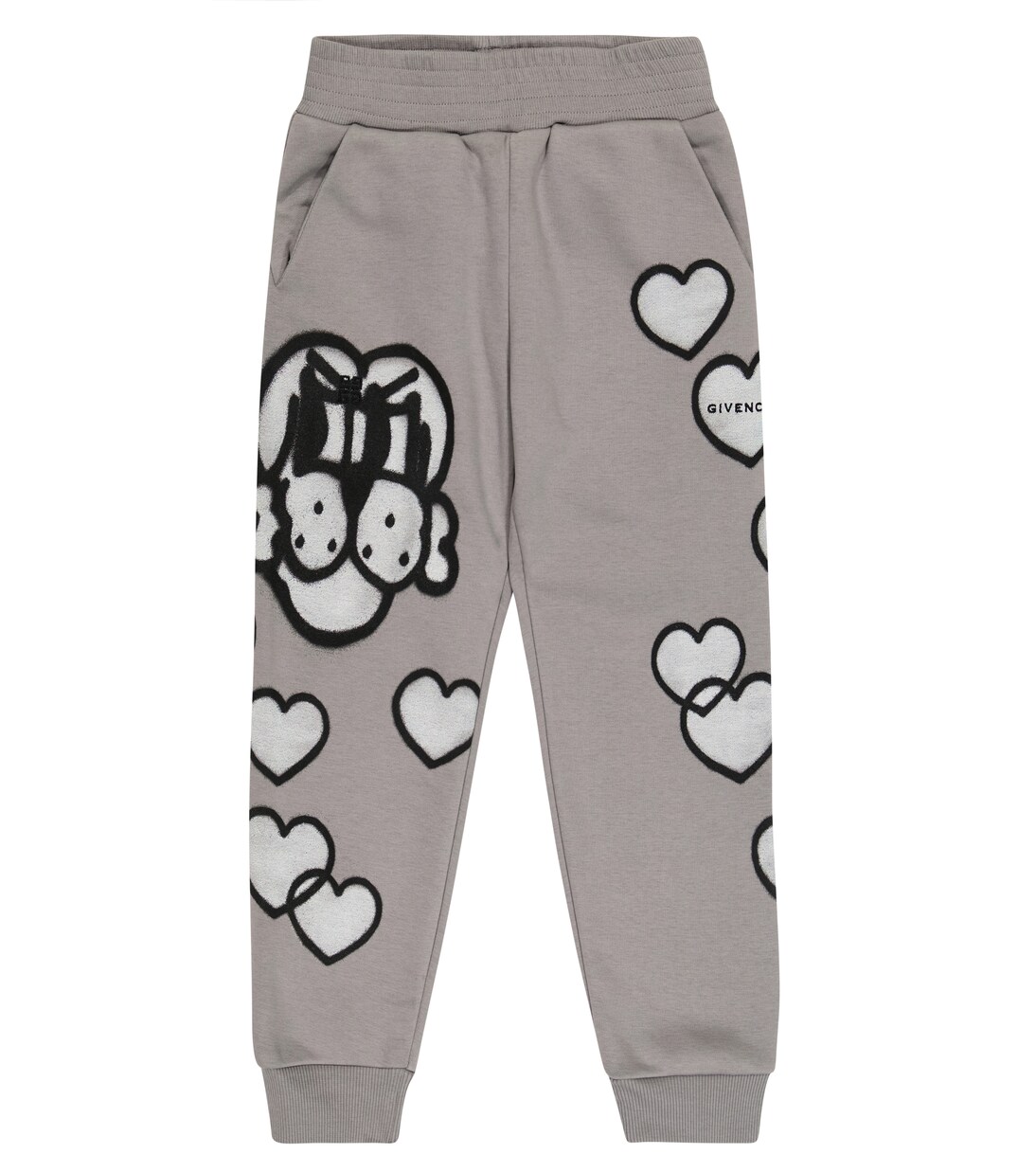 x Chito cotton-blend jersey sweatpants in grey - Givenchy Kids | Mytheresa