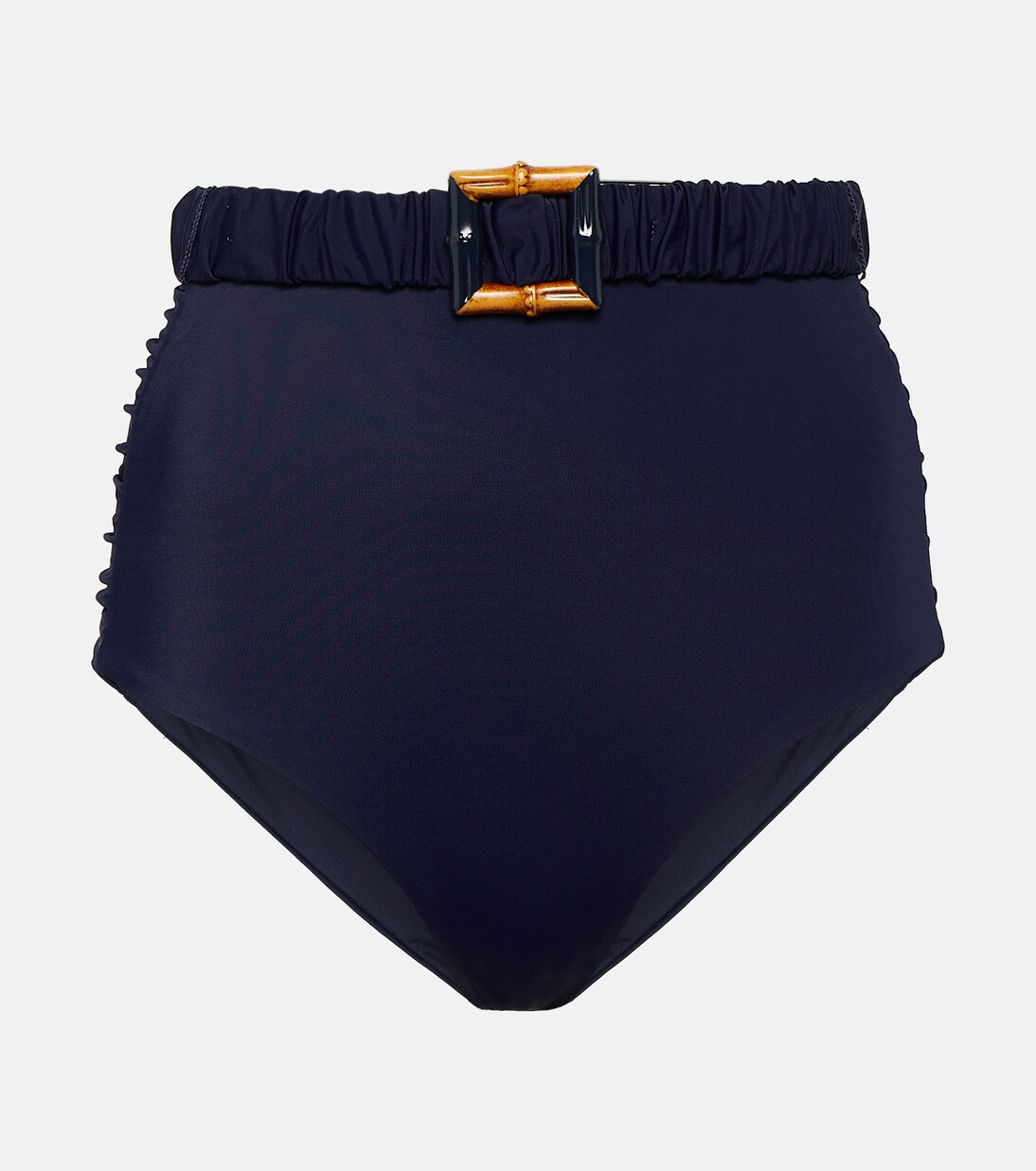 High-rise bikini bottoms in blue - Johanna Ortiz | Mytheresa